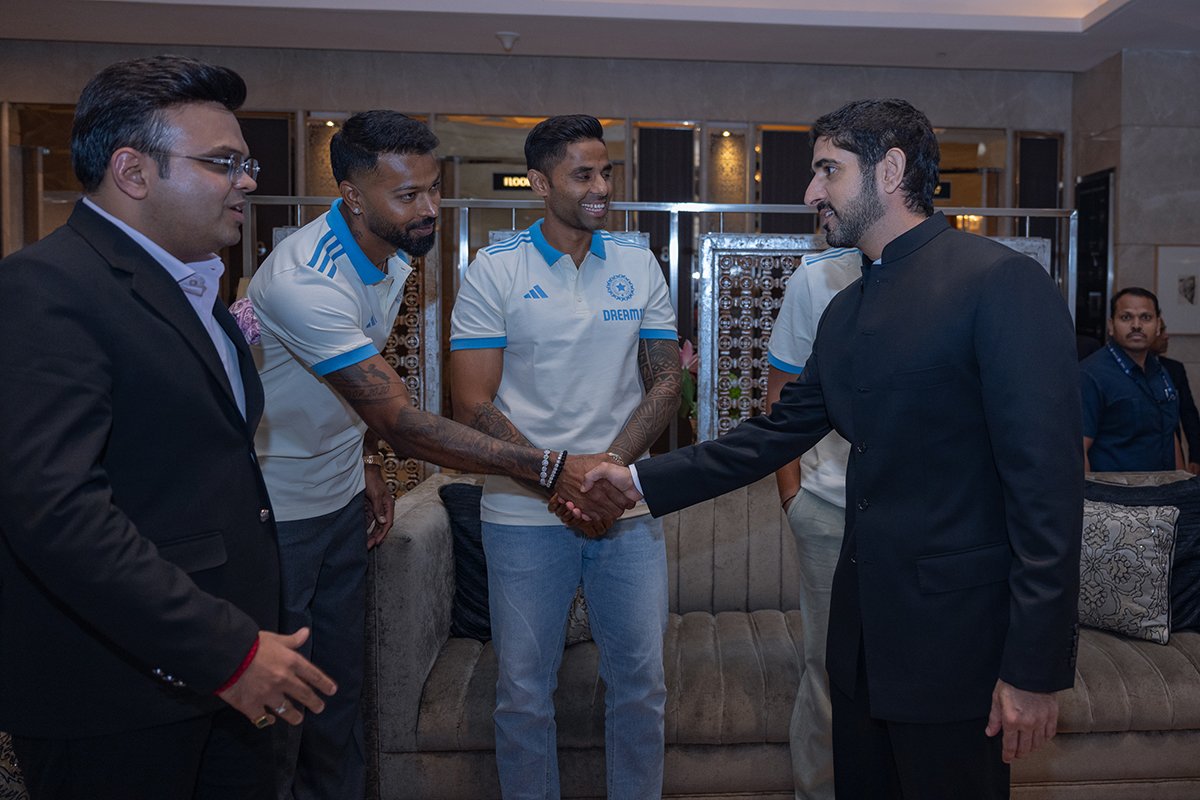 Sheikh Hamdan Meets ICC Chair and Indian Cricket Stars During Landmark ...