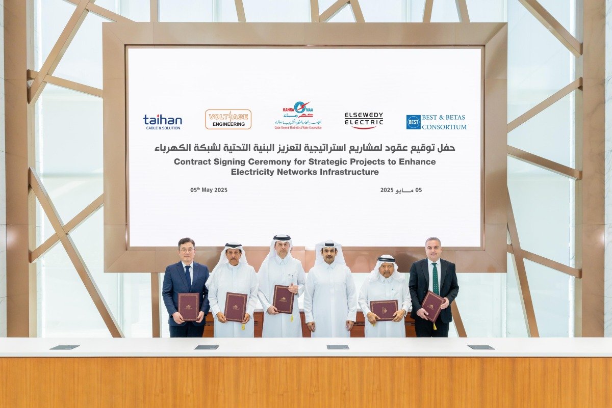 Kahramaa Signs QR3.1 Billion Contracts to Strengthen Electricity ...