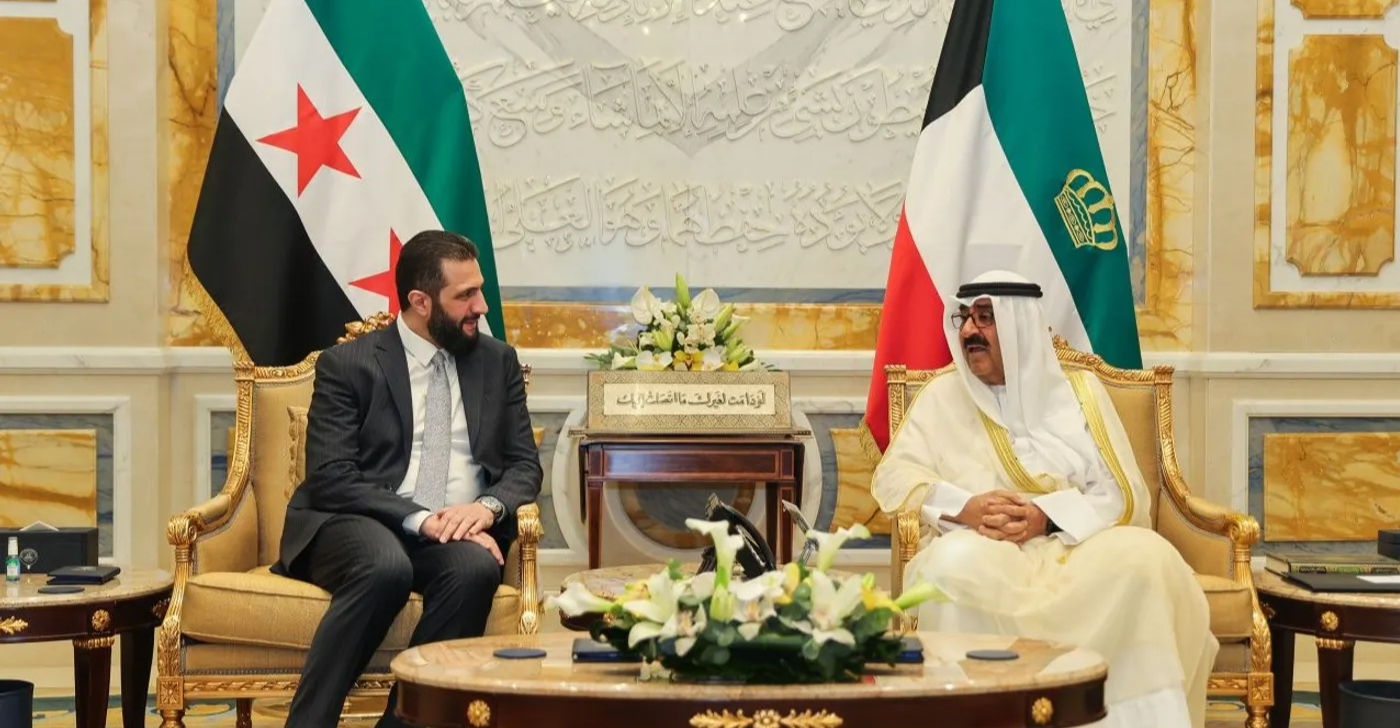 Syria-Kuwait Relations Strengthen as Al-Sharaa Meets Emir